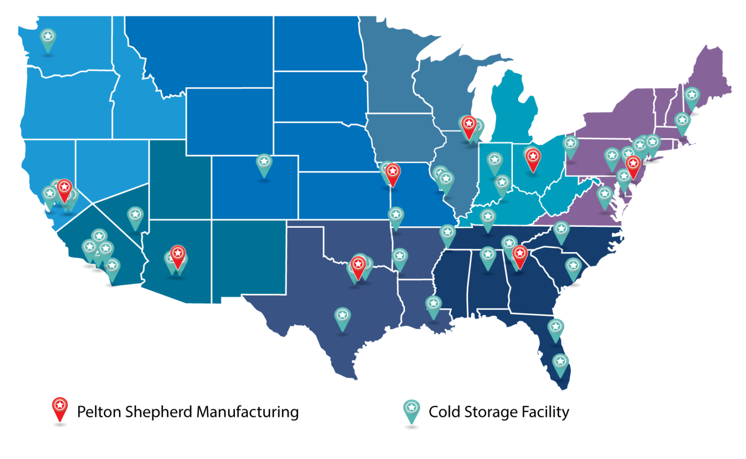 Pelton Shepherd Locations | Cold Packs Delivered